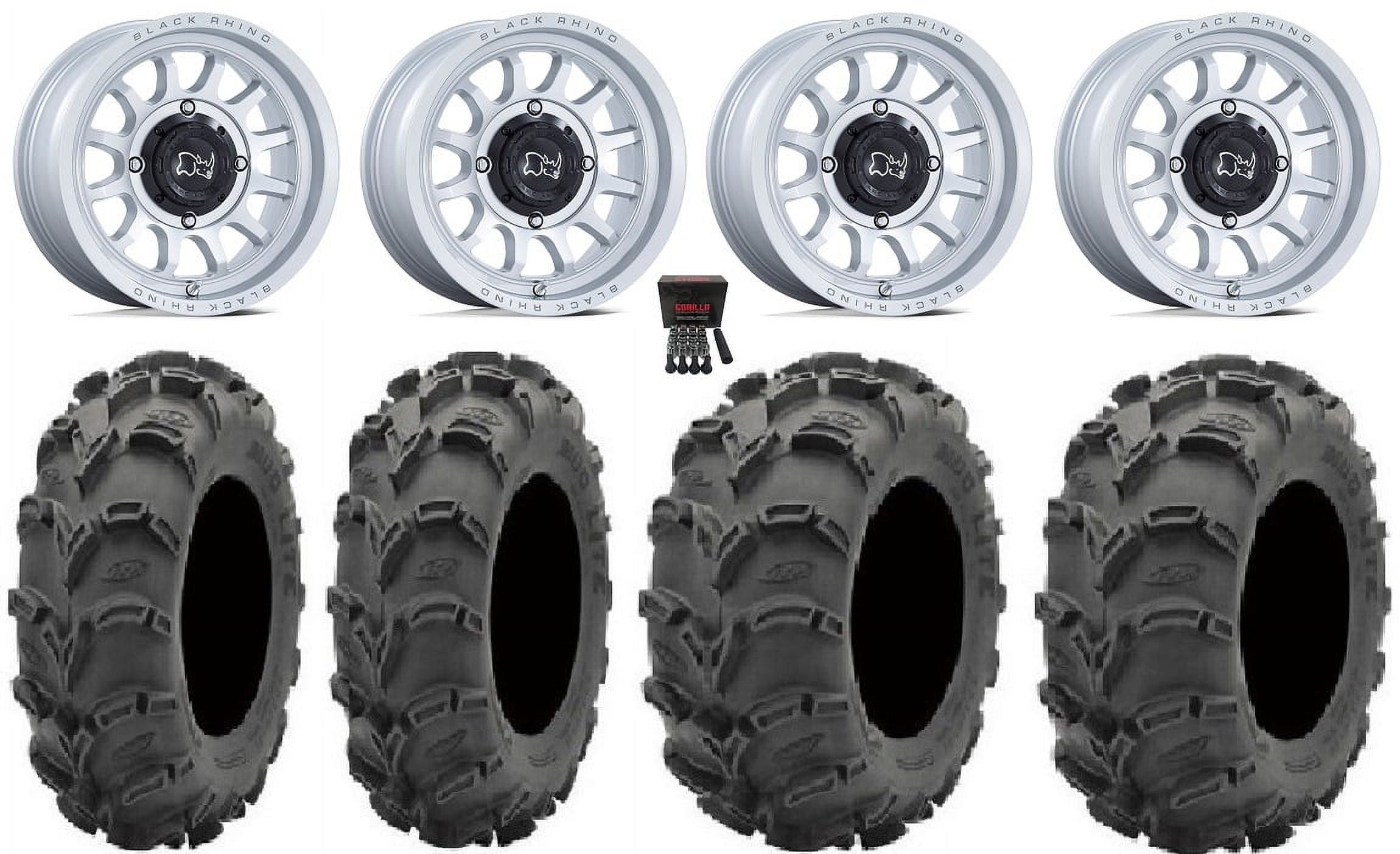 Black Rhino Rapid 14" Wheels Si 28" Mud Lite XL Tires Can-Am Commander ...