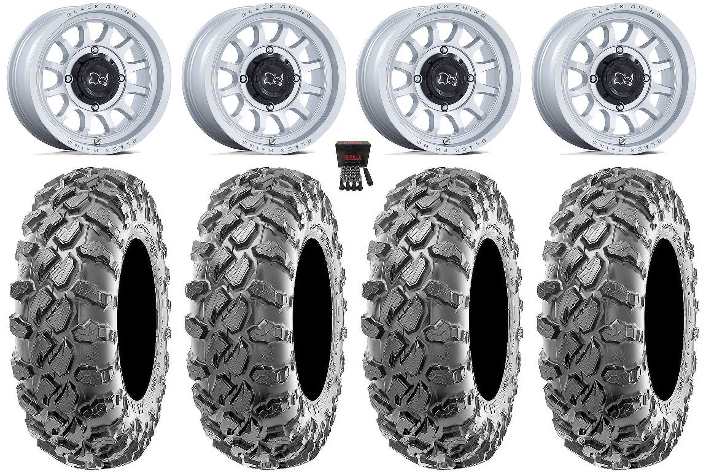 Black Rhino Rapid 14" Wheels Si 29" Carnage Tires Honda Rincon Yamaha ...