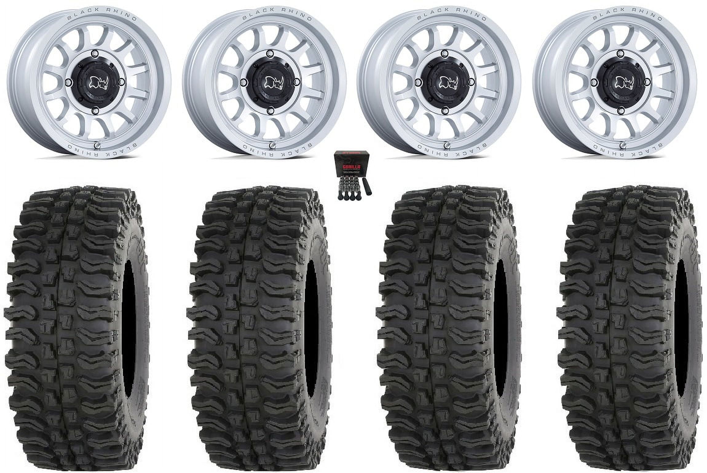 Black Rhino Rapid 14" Wheels Si 30" BDC Tires Polaris RZR XP 1000 / PRO ...