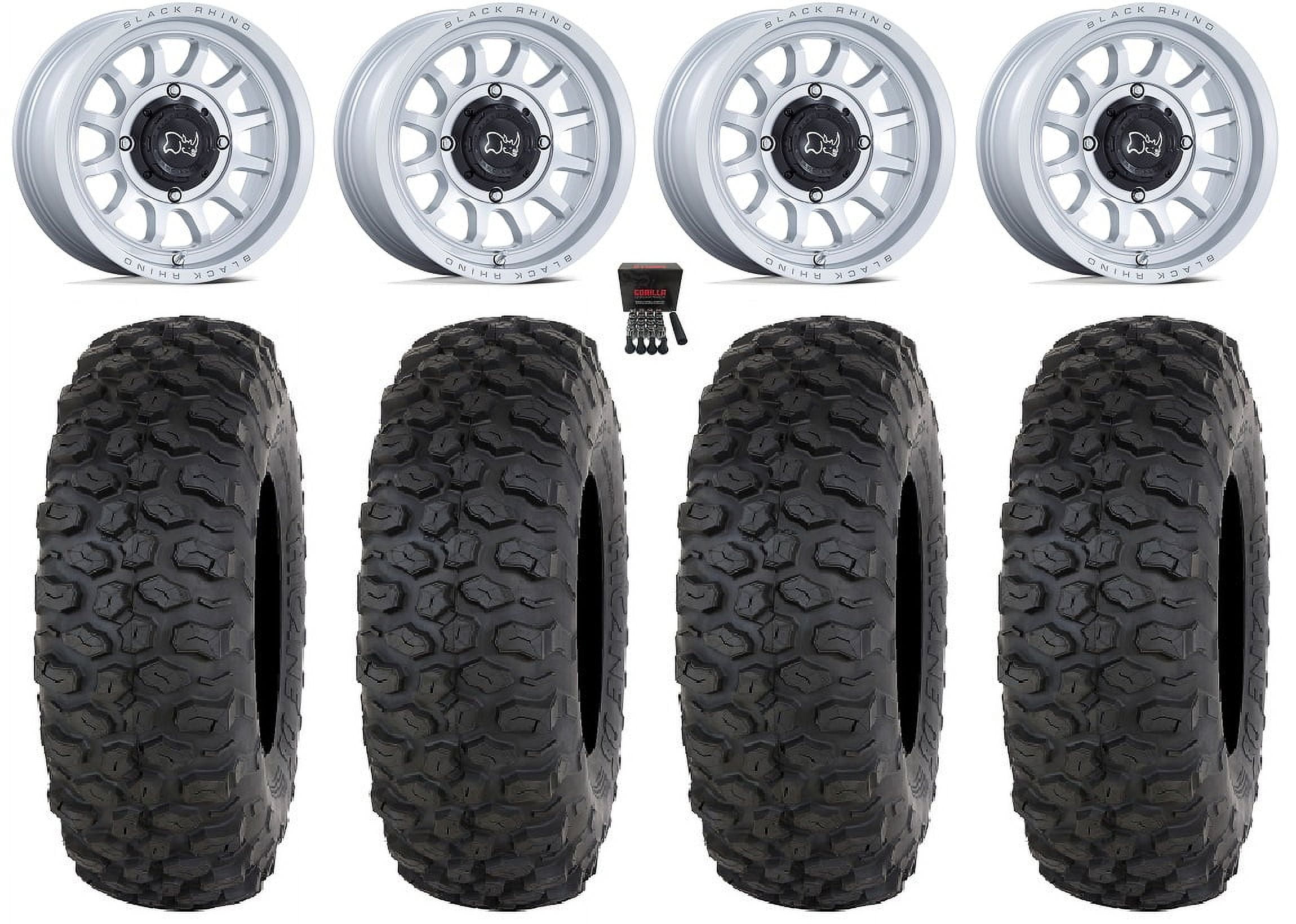 Black Rhino Rapid 14" Wheels Si 30" Chicane DS Tires Honda Rincon ...