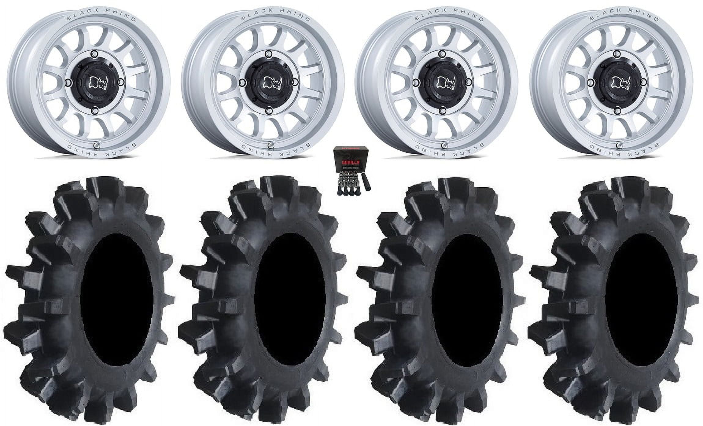 Black Rhino Rapid 14" Wheels Si 30" Interforce II Tires Kawasaki Mule ...