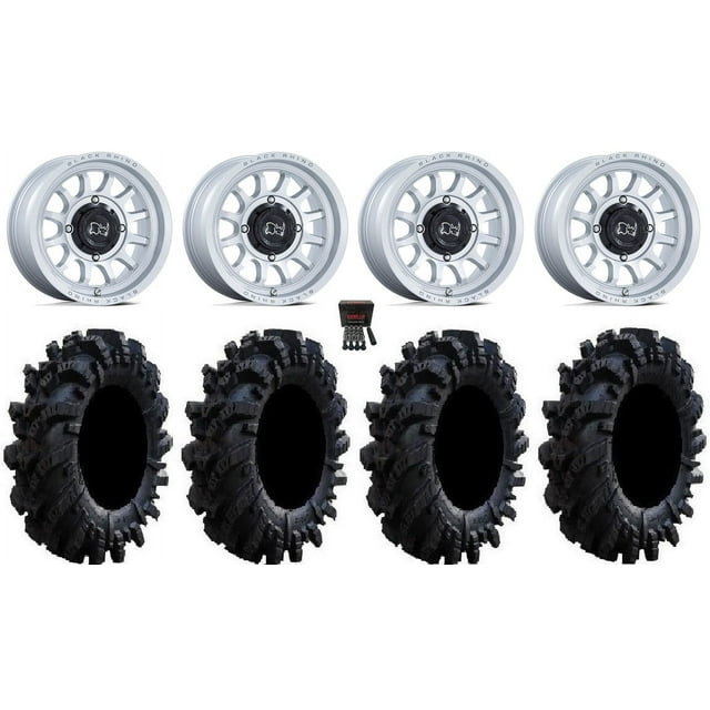 Black Rhino Rapid 14" Wheels Si 30" Intimidator Tires Sportsman RZR ...