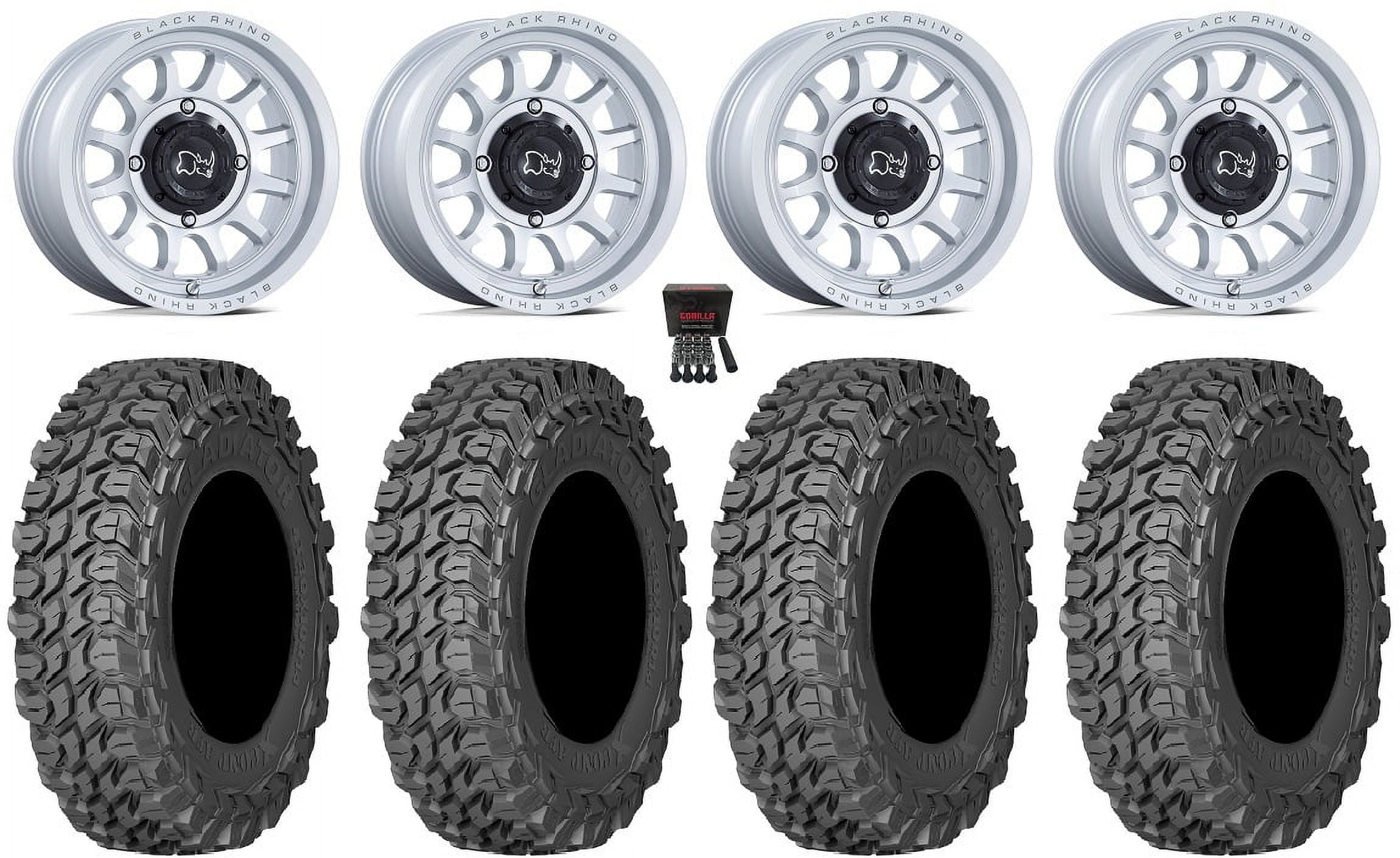 Black Rhino Rapid 14" Wheels Si 32" X Comp ATR Tires Can-Am Maverick X3 ...