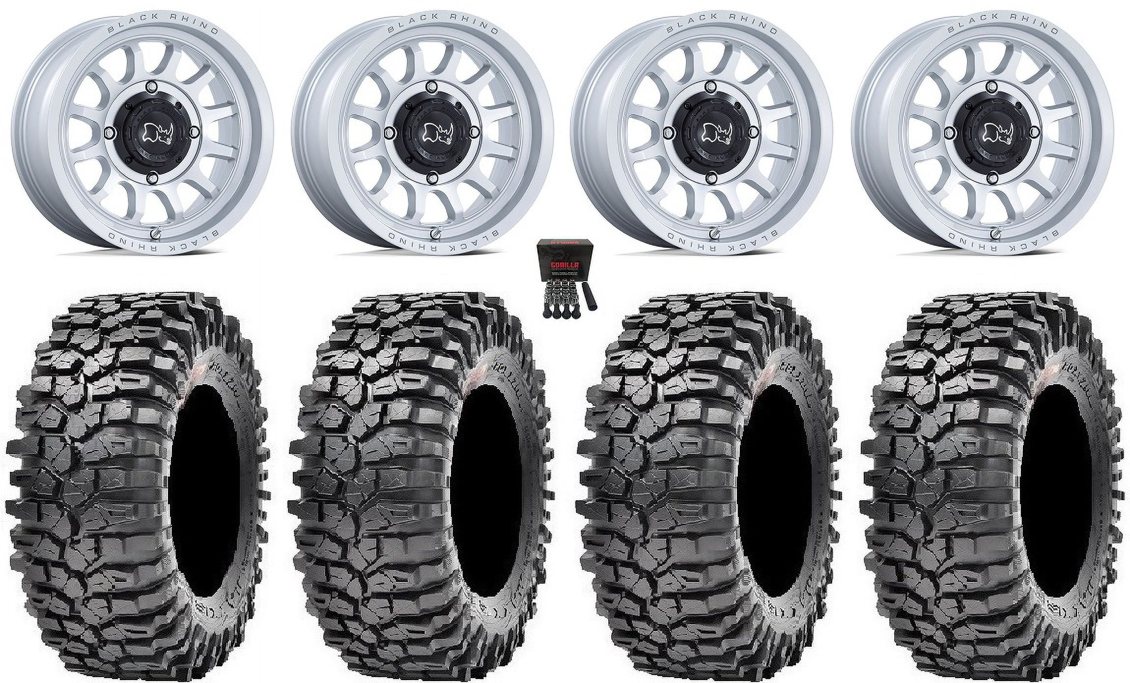 Black Rhino Rapid 14" Wheels Si 35" Roxxzilla Tires Sportsman RZR ...