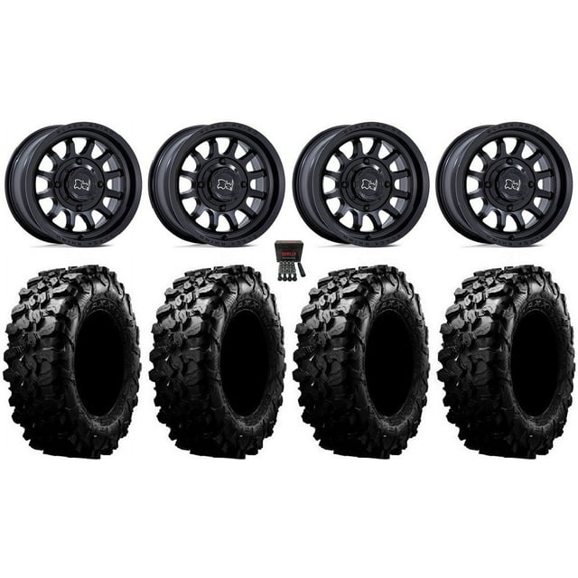 Black Rhino Rapid 15" Wheels Bk 29" Carnivore Tires Polaris RZR XP 1000 ...