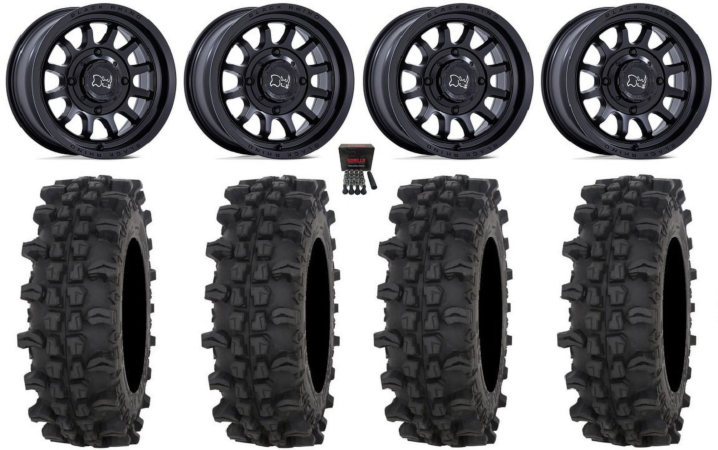 Black Rhino Rapid 15" Wheels Bk 32" ACP Tires Can-Am Maverick X3 ...