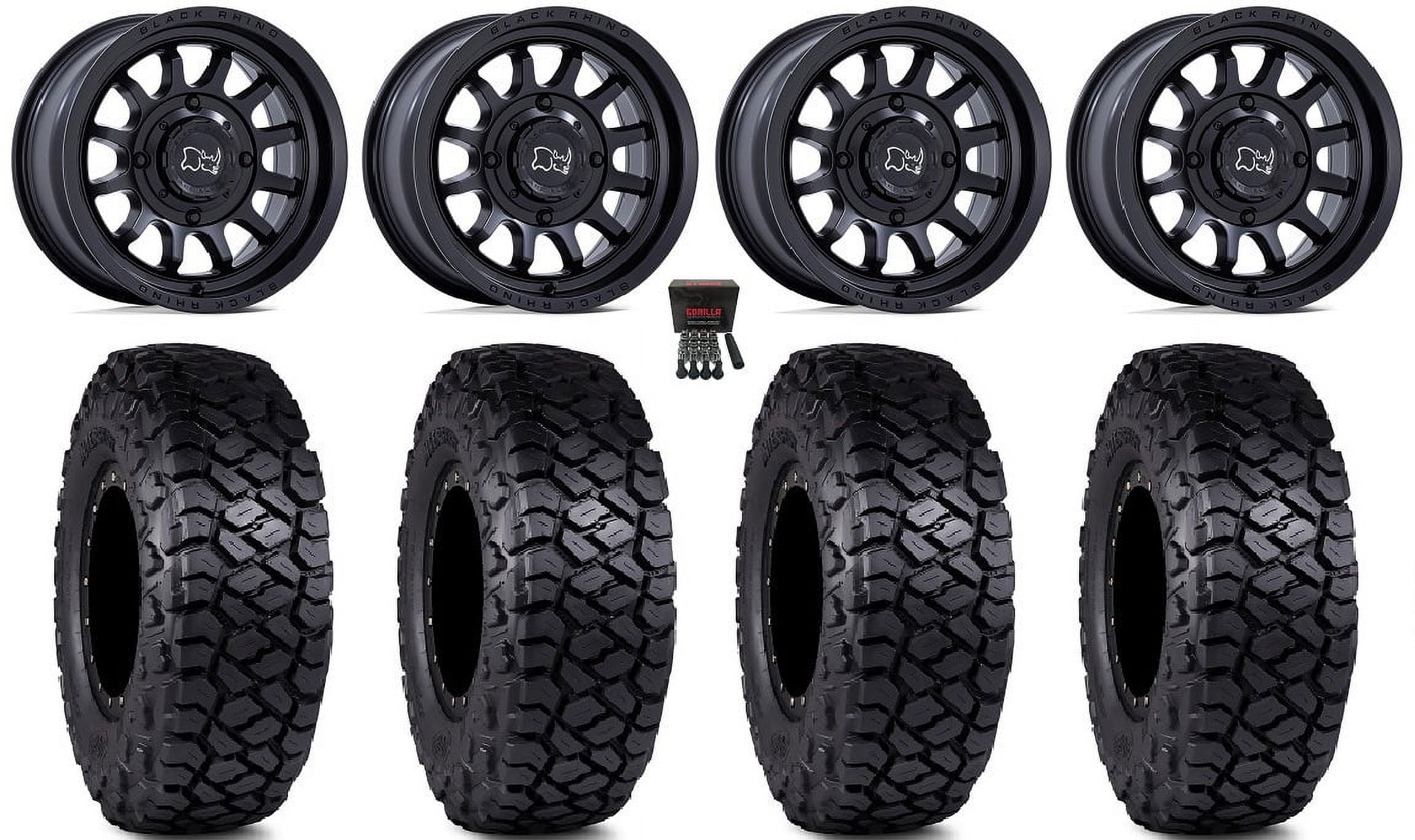Black Rhino Rapid 15" Wheels Bk 32" Intersect Tires Yamaha Viking ...