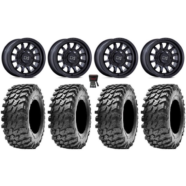 Black Rhino Rapid 15" Wheels Bk 32" Rampage Tires Can-Am Commander ...