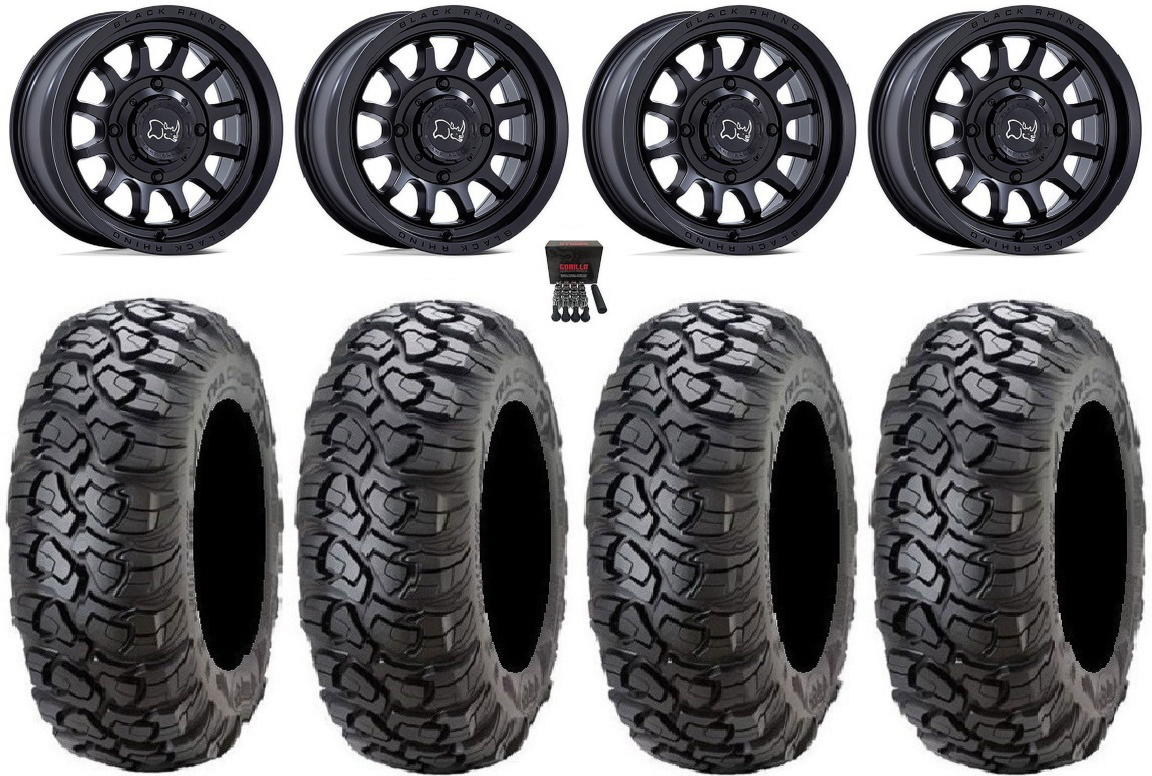 Black Rhino Rapid 15" Wheels Bk 32" Ultracross Tires Kawasaki Teryx ...