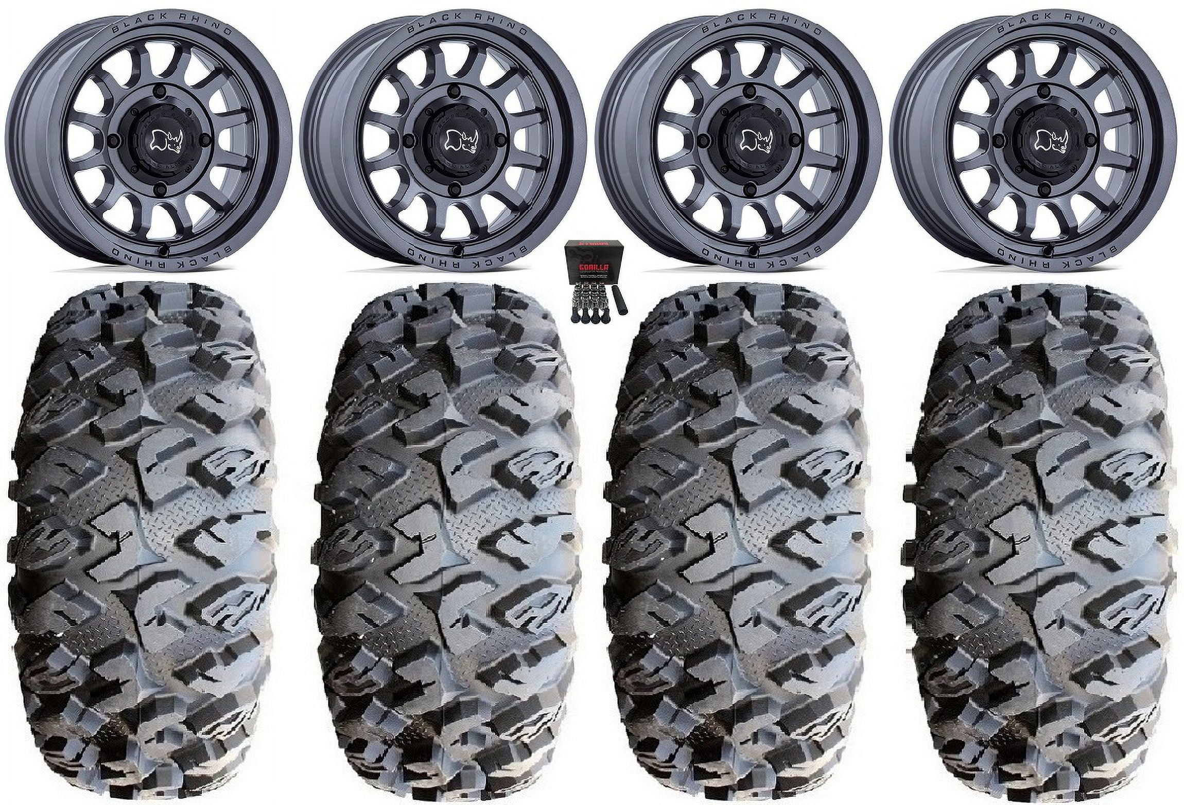 Black Rhino Rapid 15" Wheels Gm 31" MotoClaw Tires Polaris RZR XP 1000 / PRO XP / Ranger XP 900/ ...