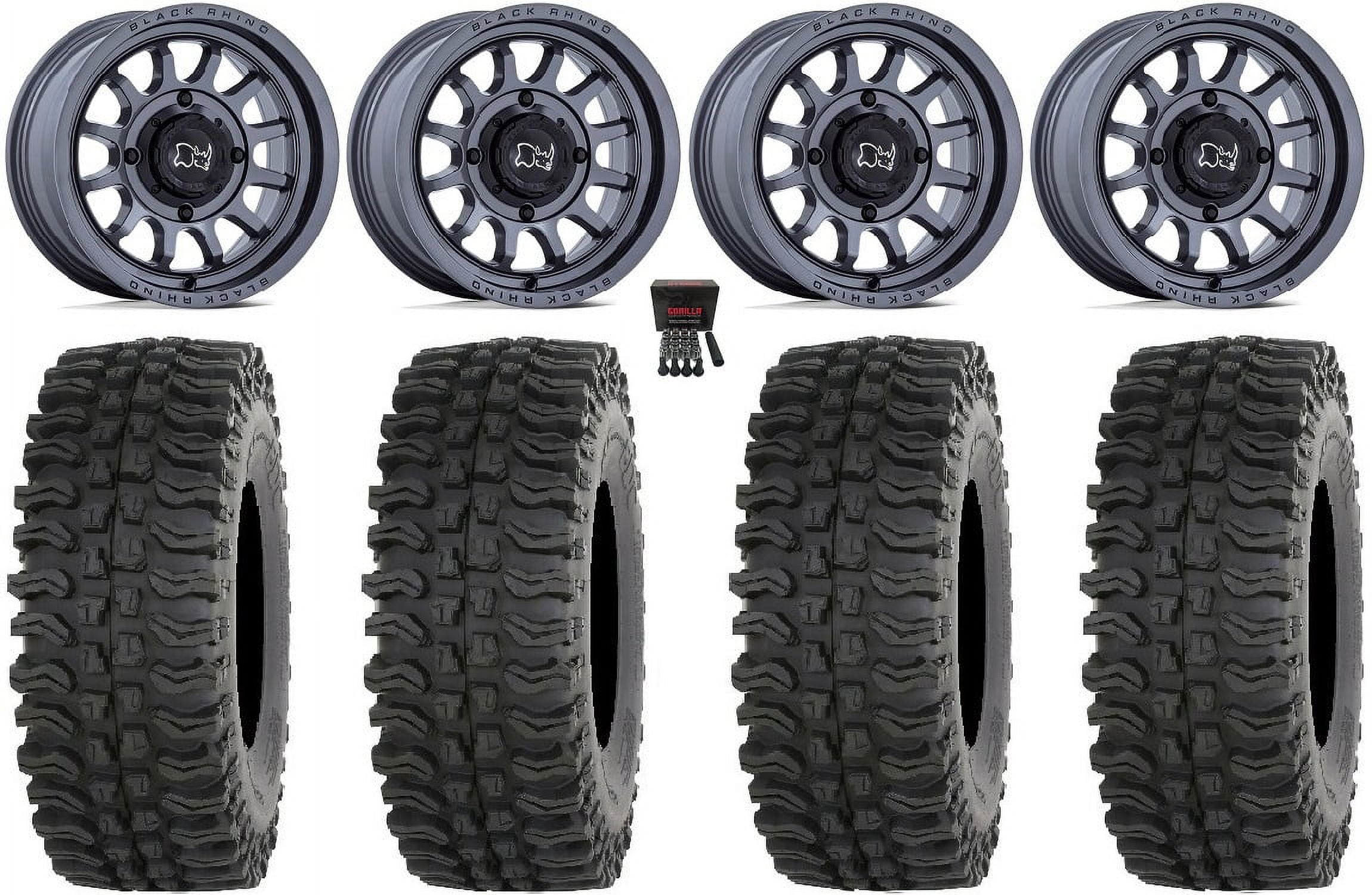 Black Rhino Rapid 15" Wheels Gm 32" BDC Tires Sportsman RZR Ranger ...