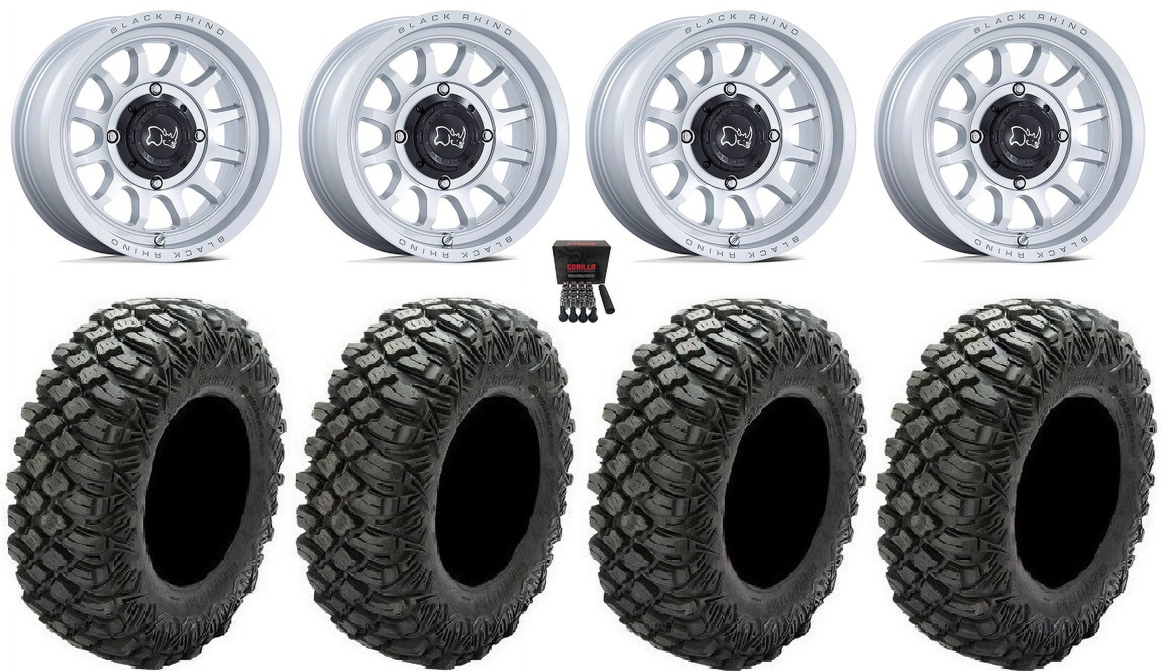 Black Rhino Rapid 15" Wheels Si 28" Crawler XG Tires Yamaha Viking ...