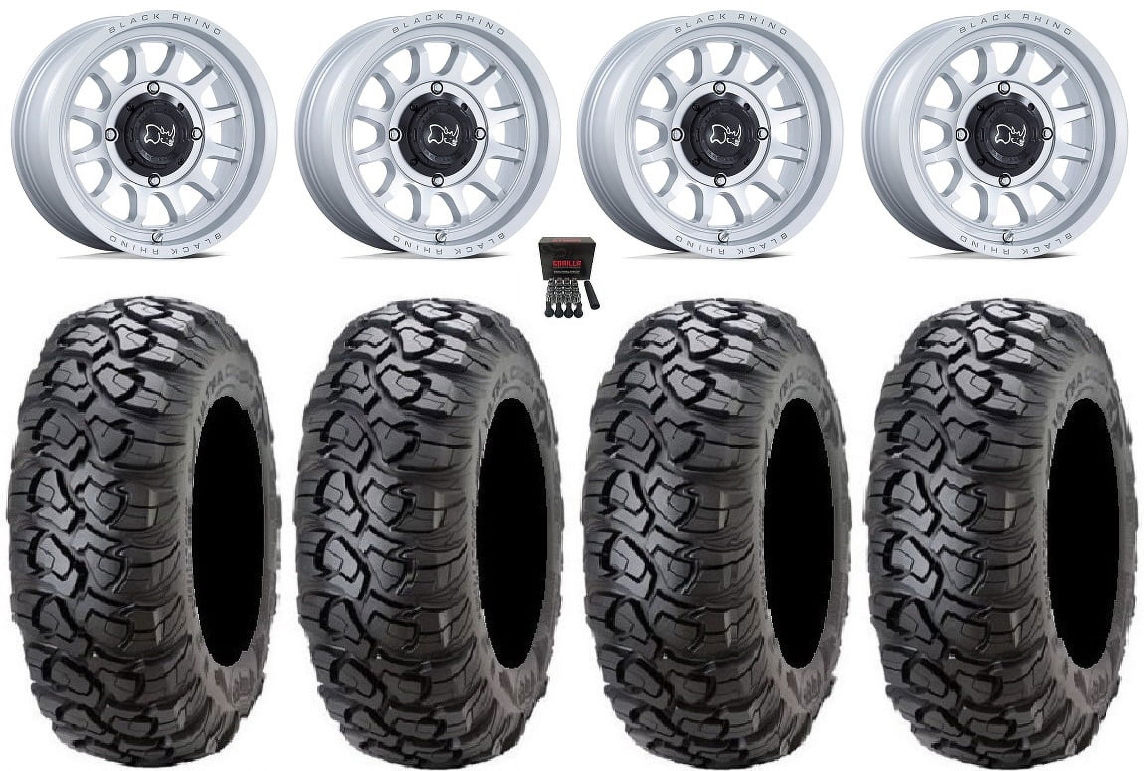 Black Rhino Rapid 15" Wheels Si 30" Ultracross Tires Yamaha Viking ...