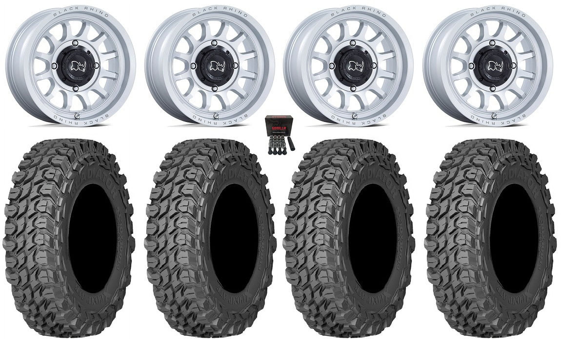 Black Rhino Rapid 15" Wheels Si 32" X Comp ATR Tires Sportsman RZR ...