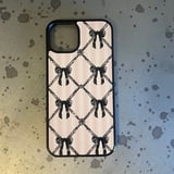 Black Ribbon Coquette Trendy Protective Device Phone Case 17 16 15 14 ...