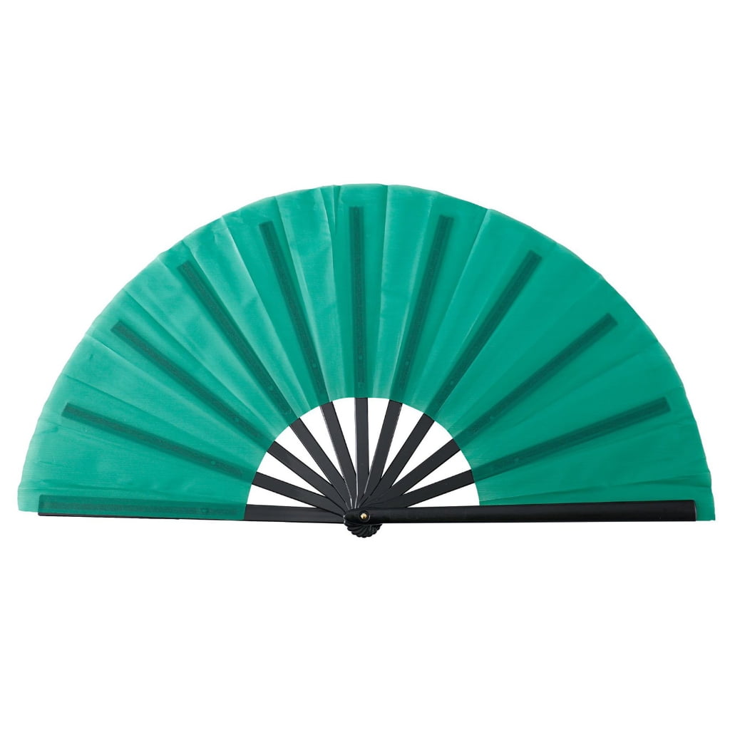 Black Ribs 10Inch KungFu Color Folding Hand Fan for Dance and Stage ...