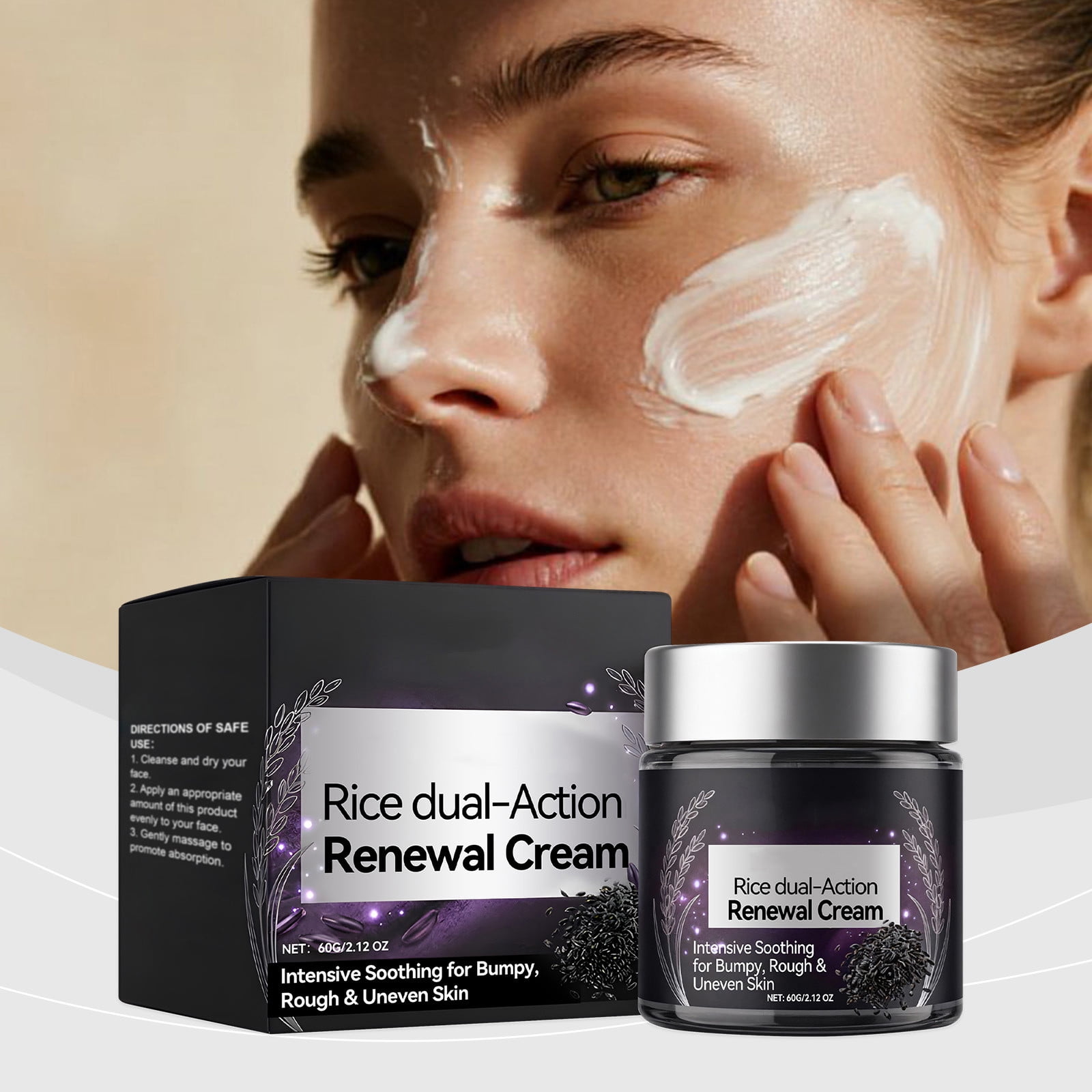 Black Rice Extract Night Repair Cream, Hydrating Anti-Aging Face ...