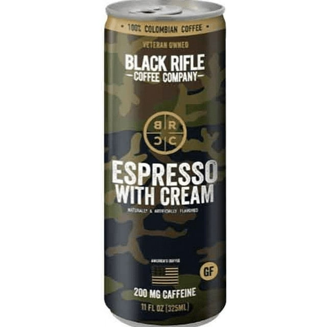 Black Rifle Coffee Co. Ready-To-Drink Espresso with Cream, 12-Pack, Low ...