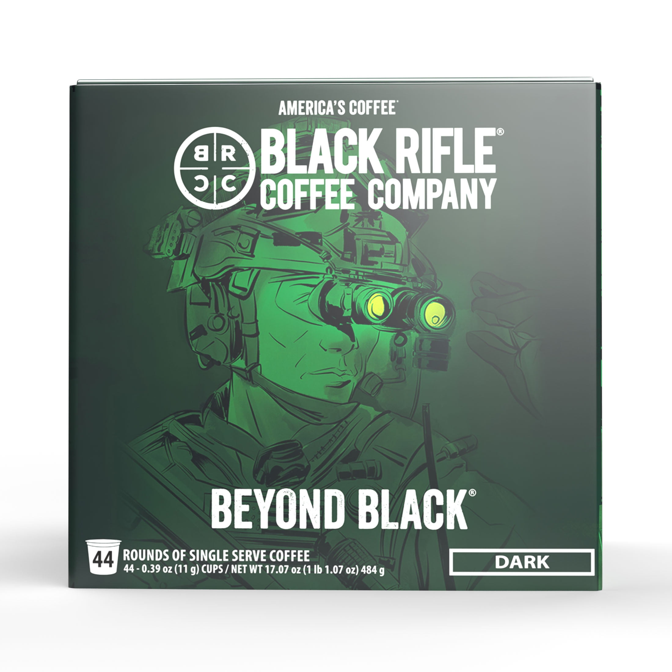 Black Rifle Coffee Company Beyond Black K-Cup Pods, Dark Roast, 44 Ct ...