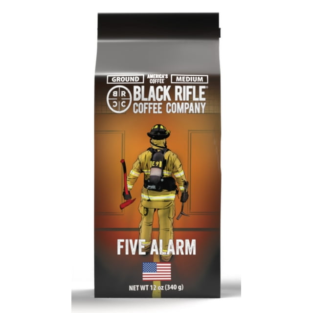 Black Rifle Coffee Company Five Alarm Ground Coffee, Medium Roast, 12 ...