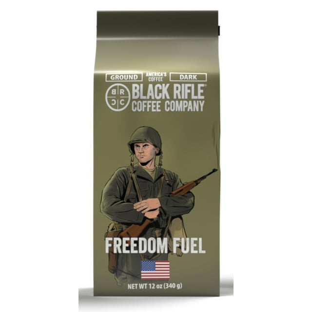 Black Rifle Coffee Company Freedom Fuel, Dark Roast, Ground Coffee,12 ...
