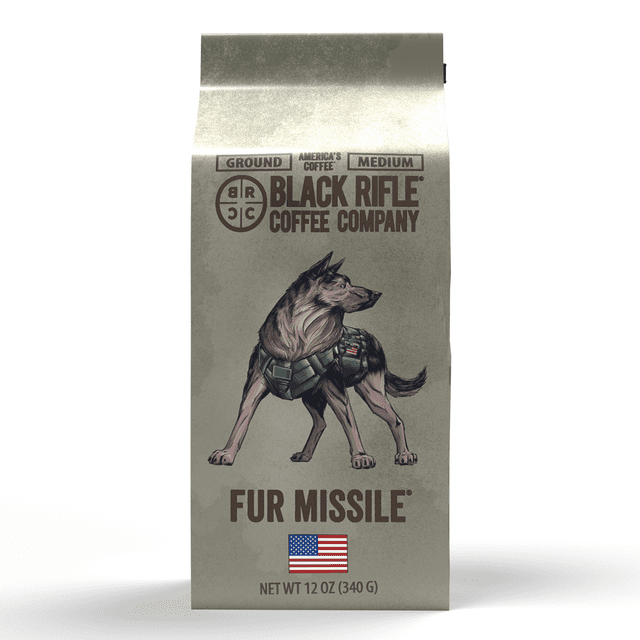 Black Rifle Coffee Company Fur Missile, Medium Roast, Ground Coffee, 12 ...