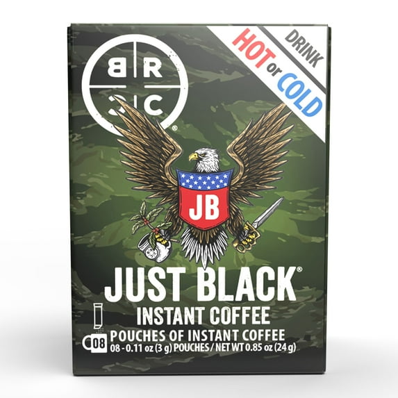Black Rifle Coffee Company Just Black Instant Coffee Caffeine Packets ...