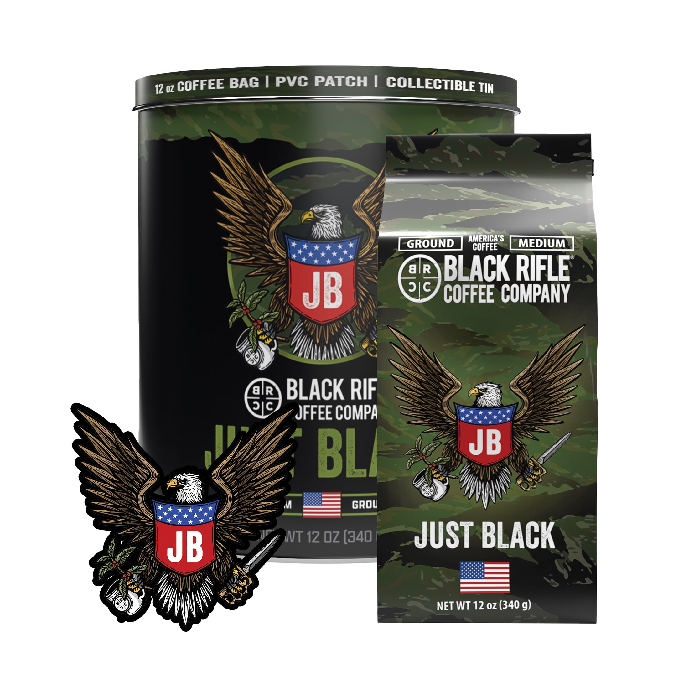 Black Rifle Coffee Company Just Black, Medium Roast, Ground Coffee ...