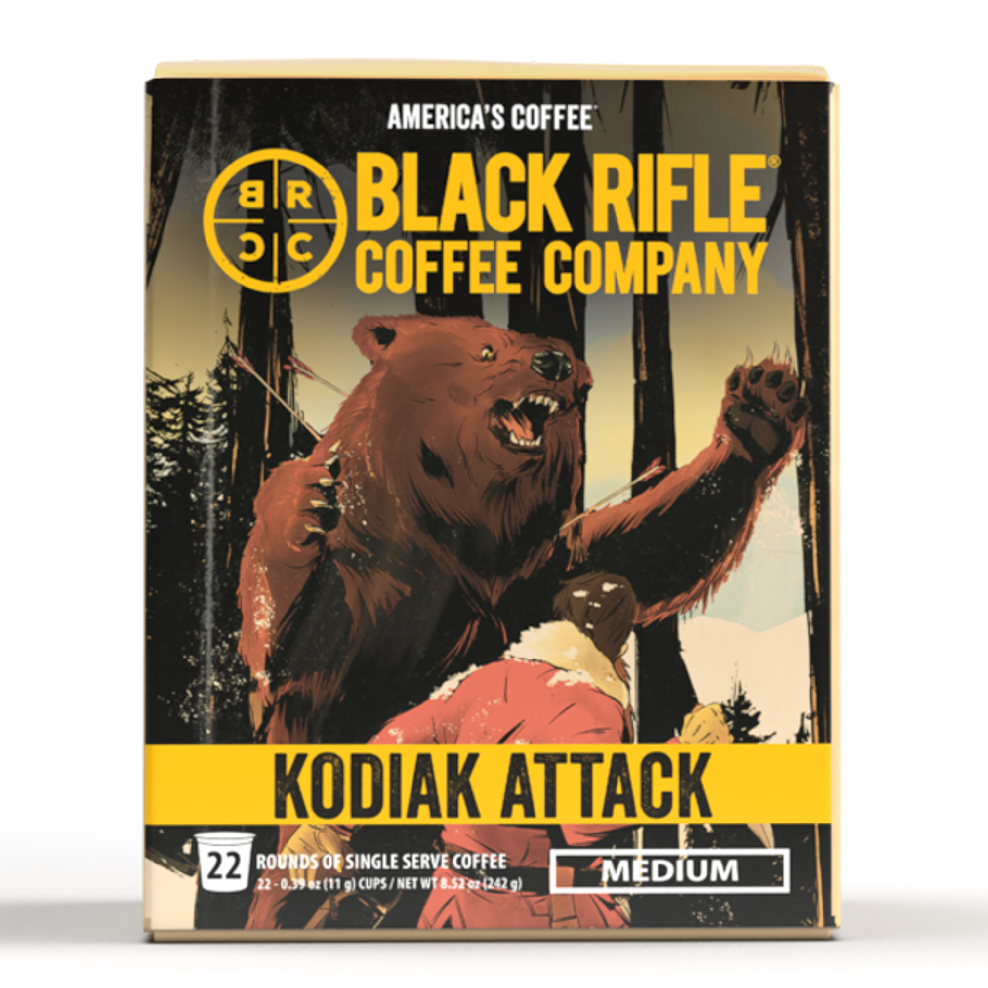 Black Rifle Coffee Company Fur Missile, Medium Roast, Ground Coffee, 12 ...