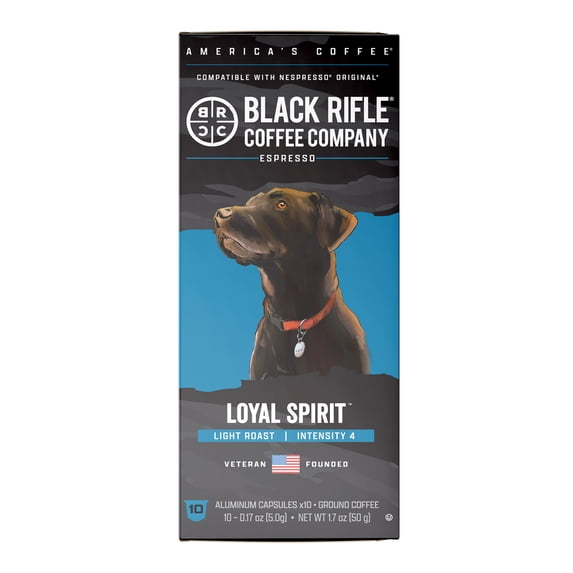 Black Rifle Coffee Company Loyal Spirit™ Light Roast Espresso Capsule ...
