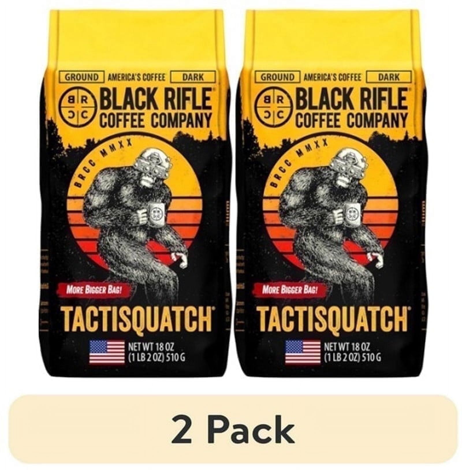 Black Rifle Coffee Company Tactisquatch, Dark Roast Ground Coffee, 2-18 ...