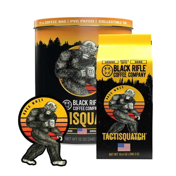 Black Rifle Coffee Company Tactisquatch, Dark Roast, Ground Coffee ...