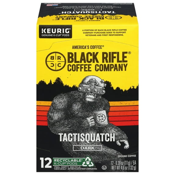 Black Rifle Coffee Company Tactisquatch™ Dark Roast K-Cup Coffee Pods ...