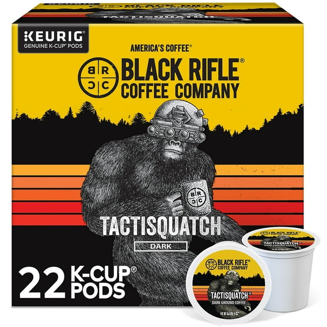 Black Rifle Coffee Company Tactisquatch K-Cup Pods, Dark Roast, 22 Ct ...