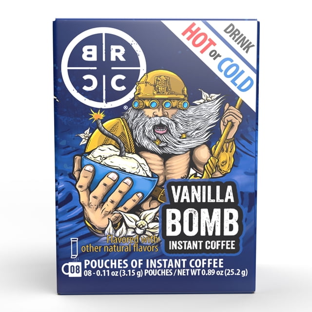 Black Rifle Coffee Company Vanilla Bomb Instant Coffee Caffeine Packets ...
