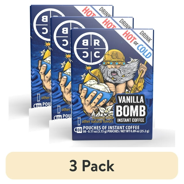 (3 pack) Black Rifle Coffee Company Vanilla Bomb Instant Coffee Packets ...
