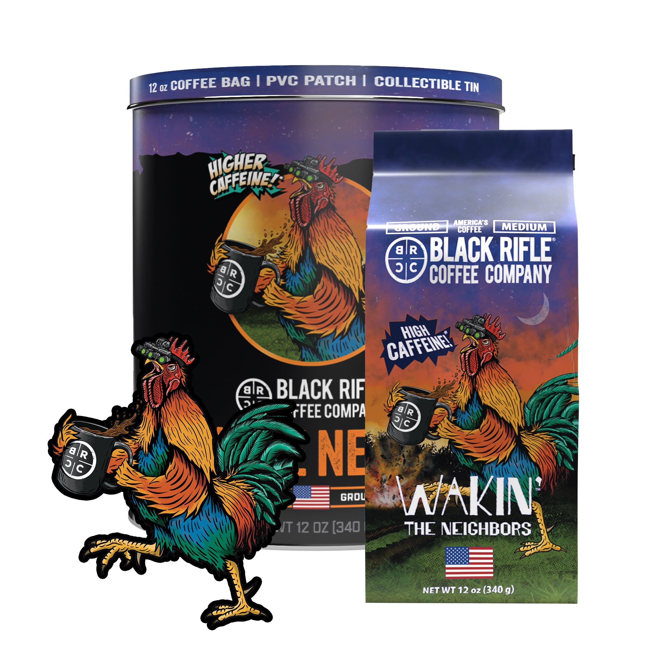 Black Rifle Coffee Company Wakin the Neighbors High Caffeine, Medium ...