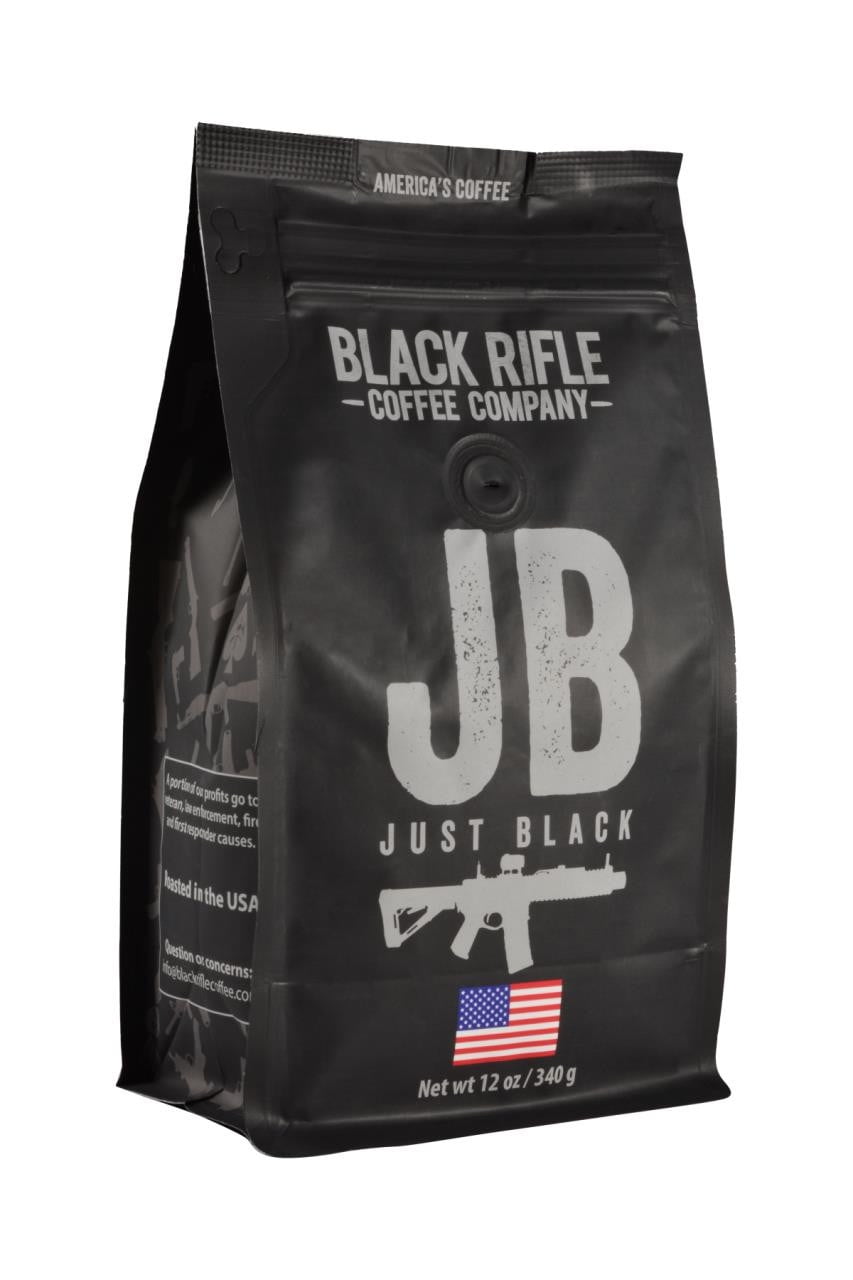 Black Rifle Coffee Ground - Just Black Medium Roast, 12 Ounce with Bold ...
