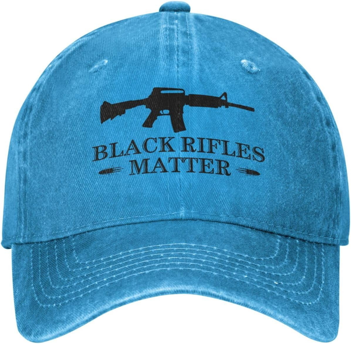 Black-Rifles-Matter Hat Men Women Gun Hat for Men Women Funny Trucker ...