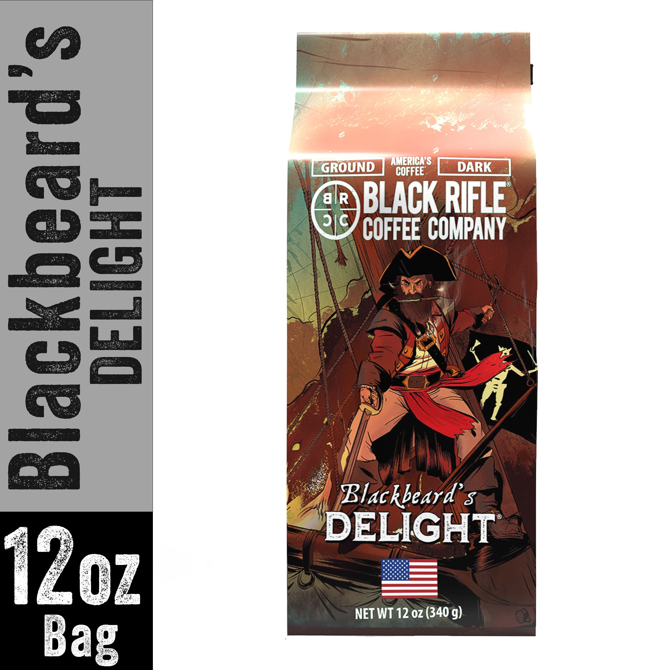 Black Rilfe Coffee Company Blackbeard's Delight, Dark Roast, Ground ...