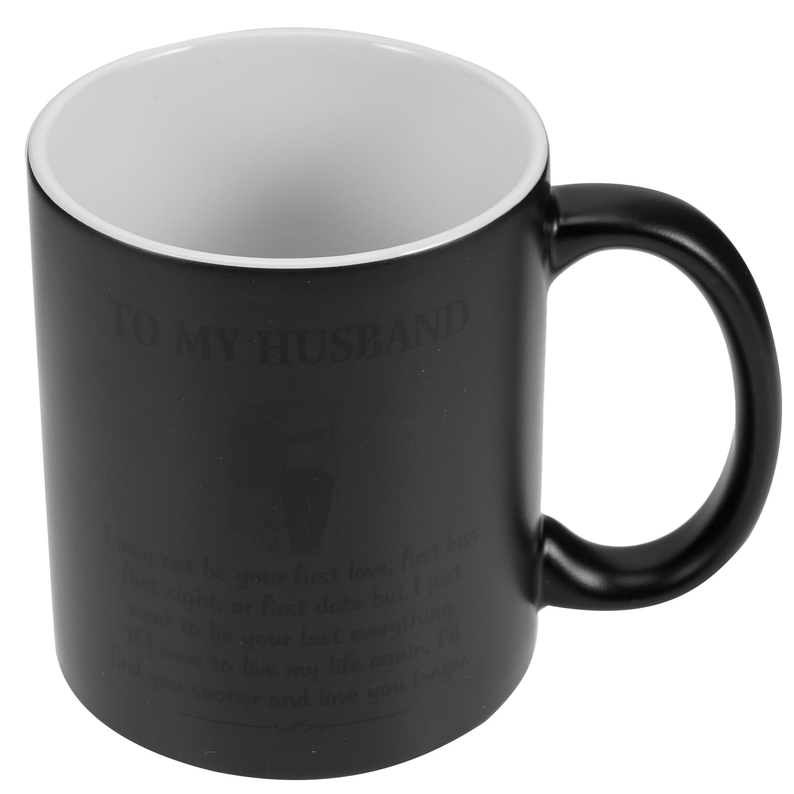 Black Ring Ceramic Coffee Cups Gifts Color Changing Tea Mug Beverage ...