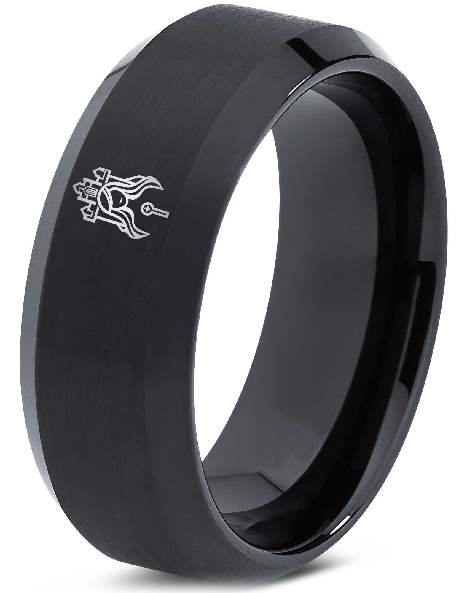 Black Rings for Women Tungsten Gamer Custom Jewelry Wedding Weddings ...