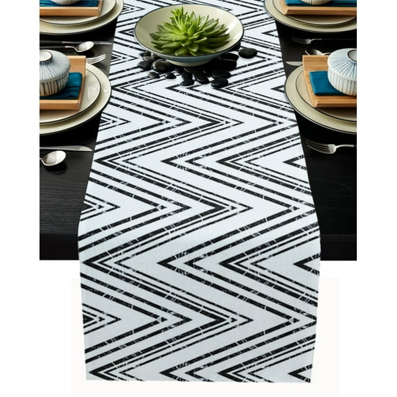 Black Ripple Stripes Waves Dinning Table ration Coffee Table r Wedding ...