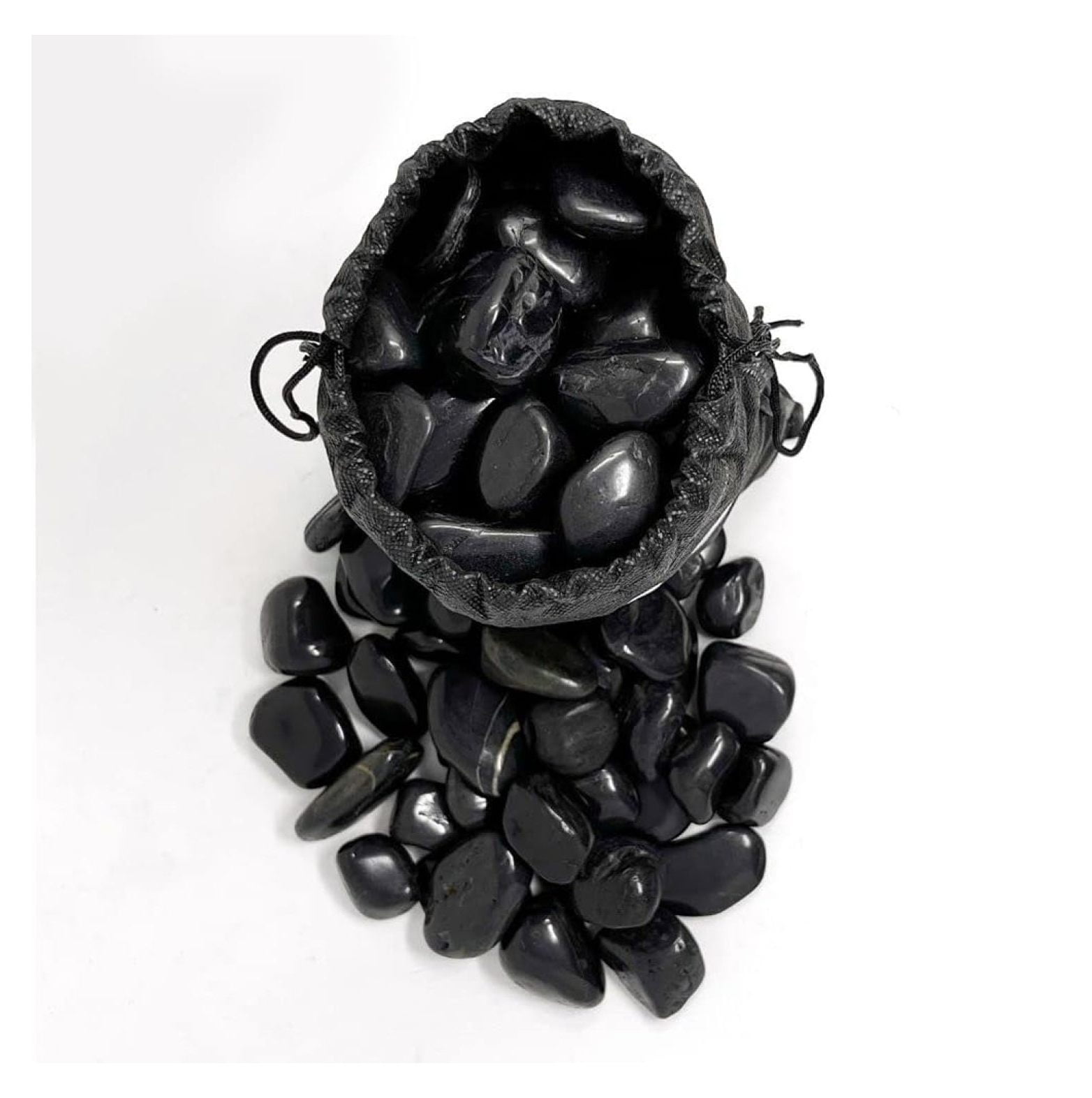 Black River Rocks for Plants - 40 Pounds - Black Rocks with Smooth ...