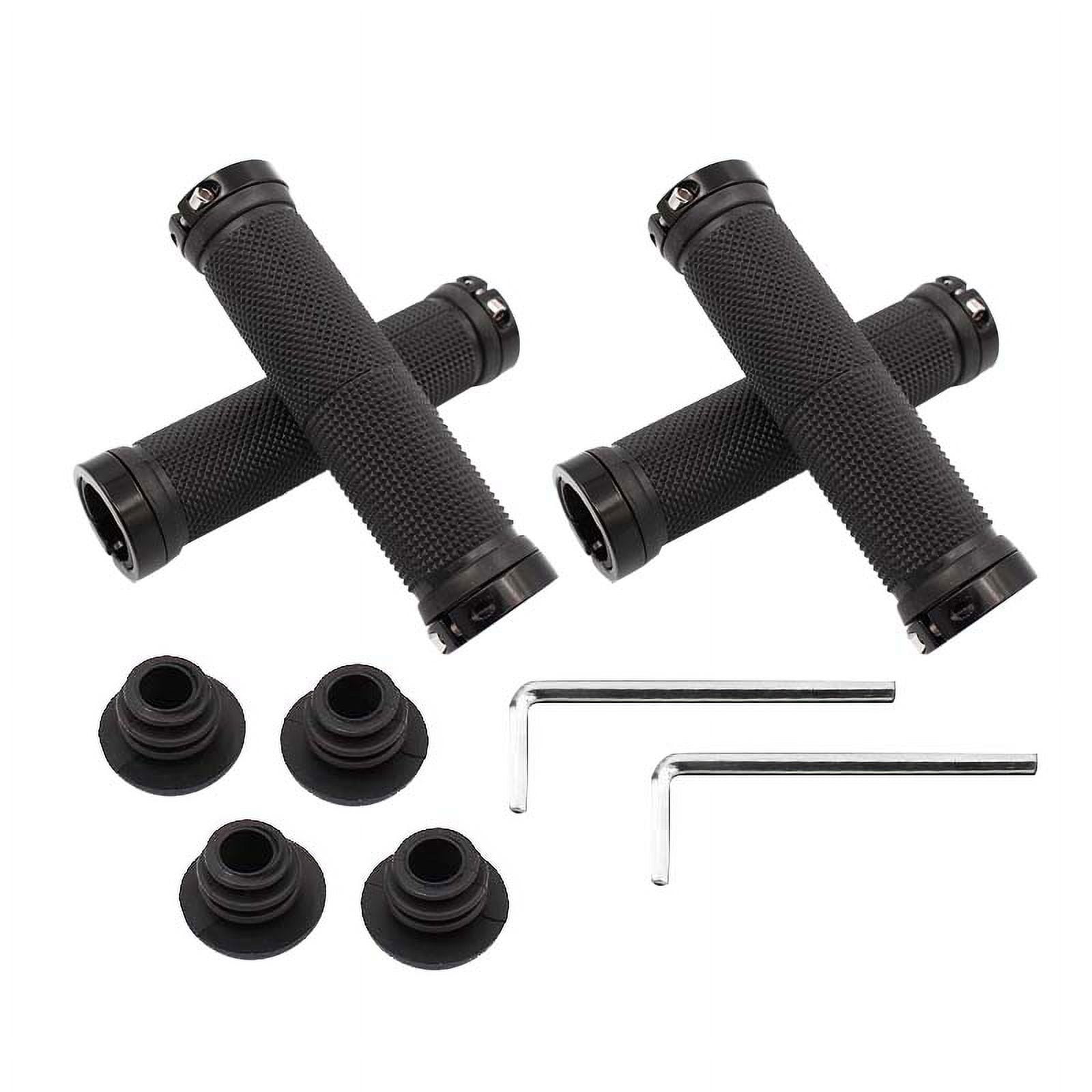 Black- Road Cycling Handlebar Grips Anti-Skid Rubber Bicycle Grips ...