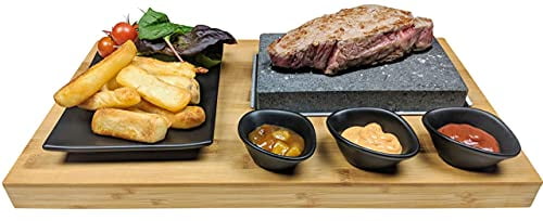 Black Rock Grill Steak Stone, Hot Stone Grill - Sizzling Hot Rock ...