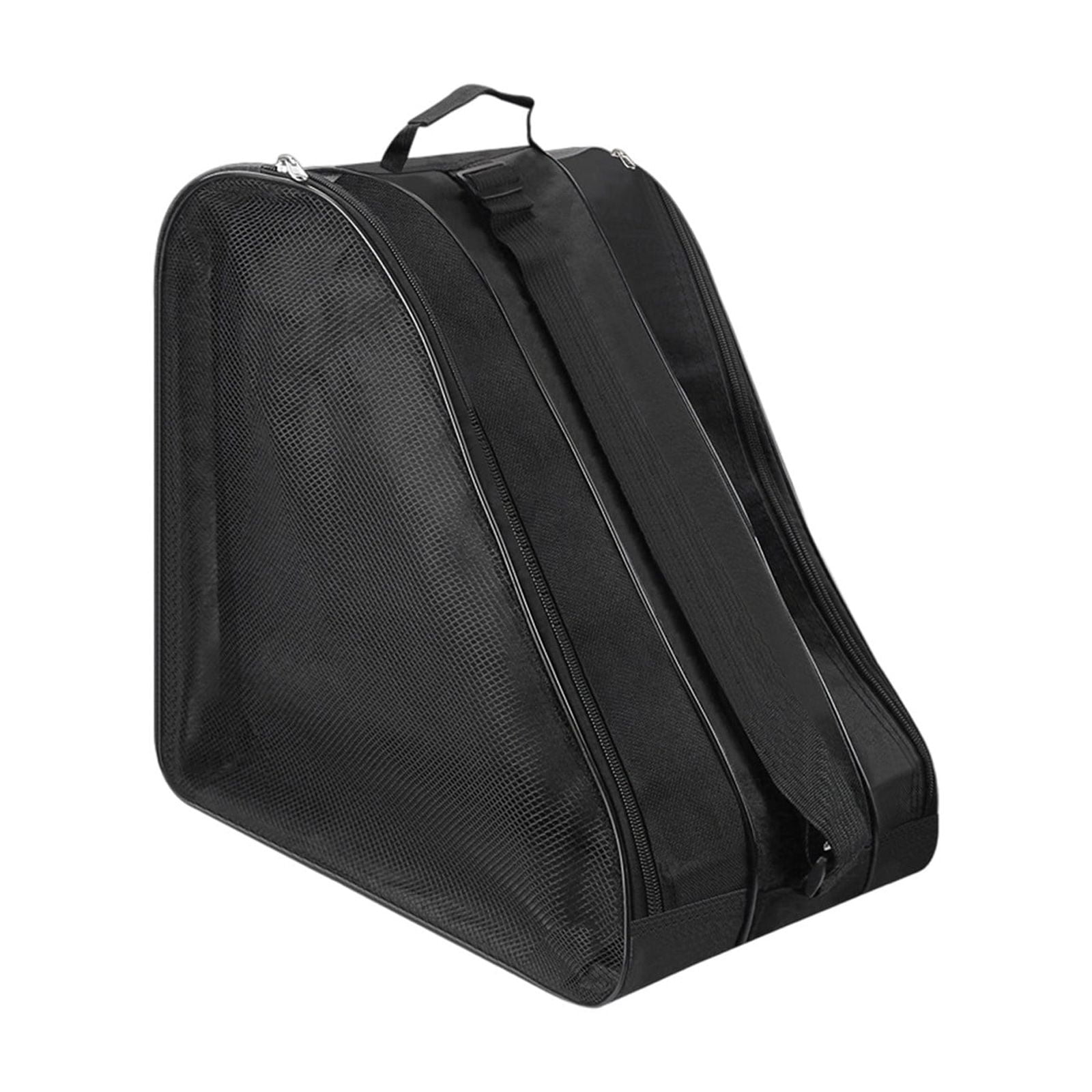 Black Roller Skates Backpack Storage Bag With Large Capacity Thickened ...
