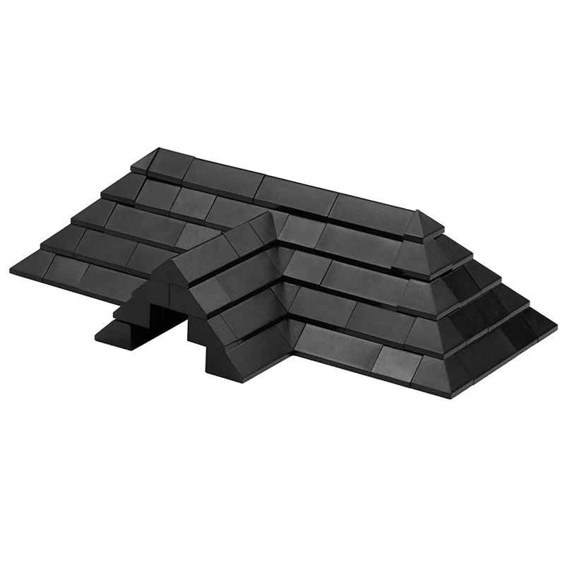 Black Roof Tiles Pack Brick Pack Building Block Brick Assembles ...