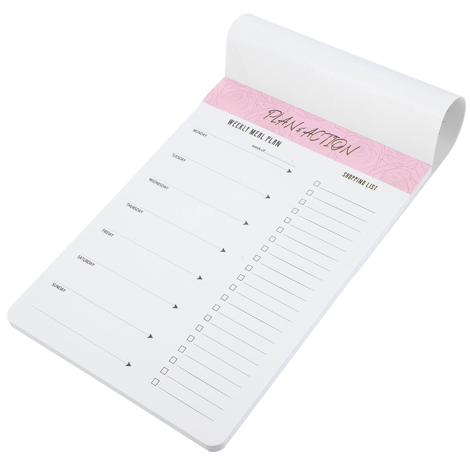 XIRQI Black Rose Compact Planner Notepad Pocket Notebook Work Offic ...