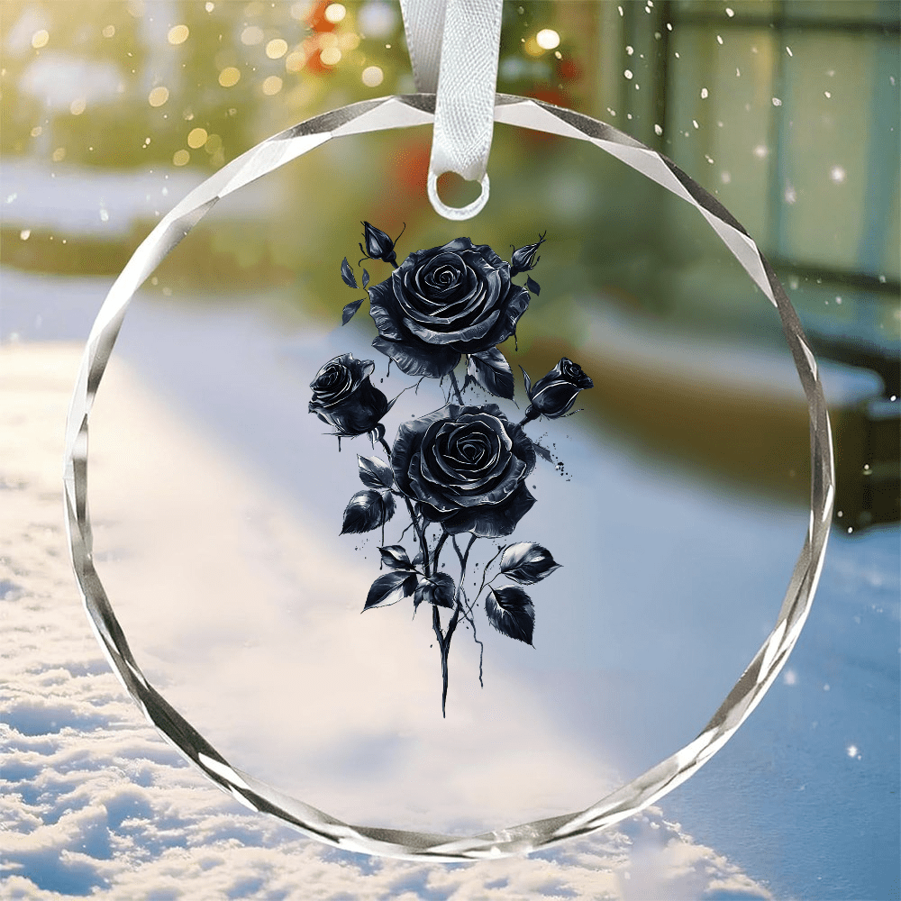 Black Rose Flower Botanist Garden Flower Black Rose 2 Ornament, Home ...